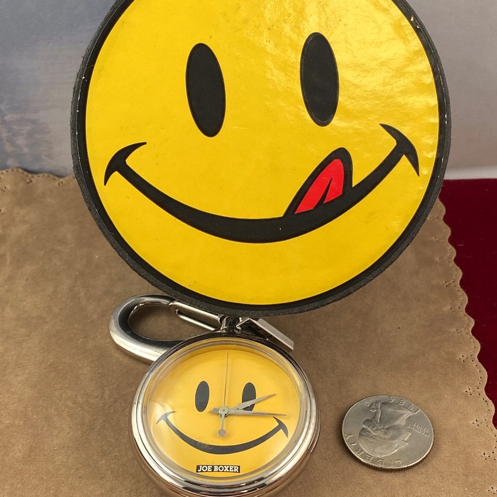 Joe Boxer Smiley Face Pocket Watch - Gem